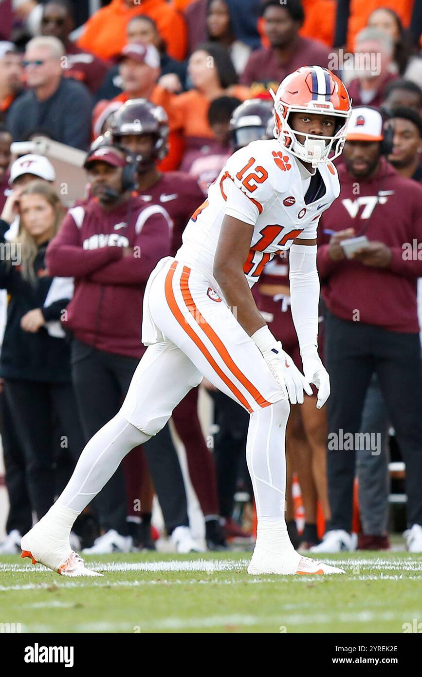 BLACKSBURG, VA - NOVEMBER 09: Clemson Tigers wide receiver Bryant Wesco ...