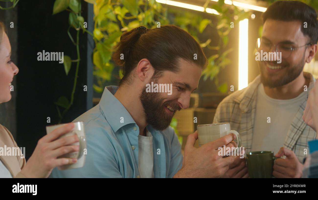 Multiethnic team business men women diverse girls guys colleagues ...