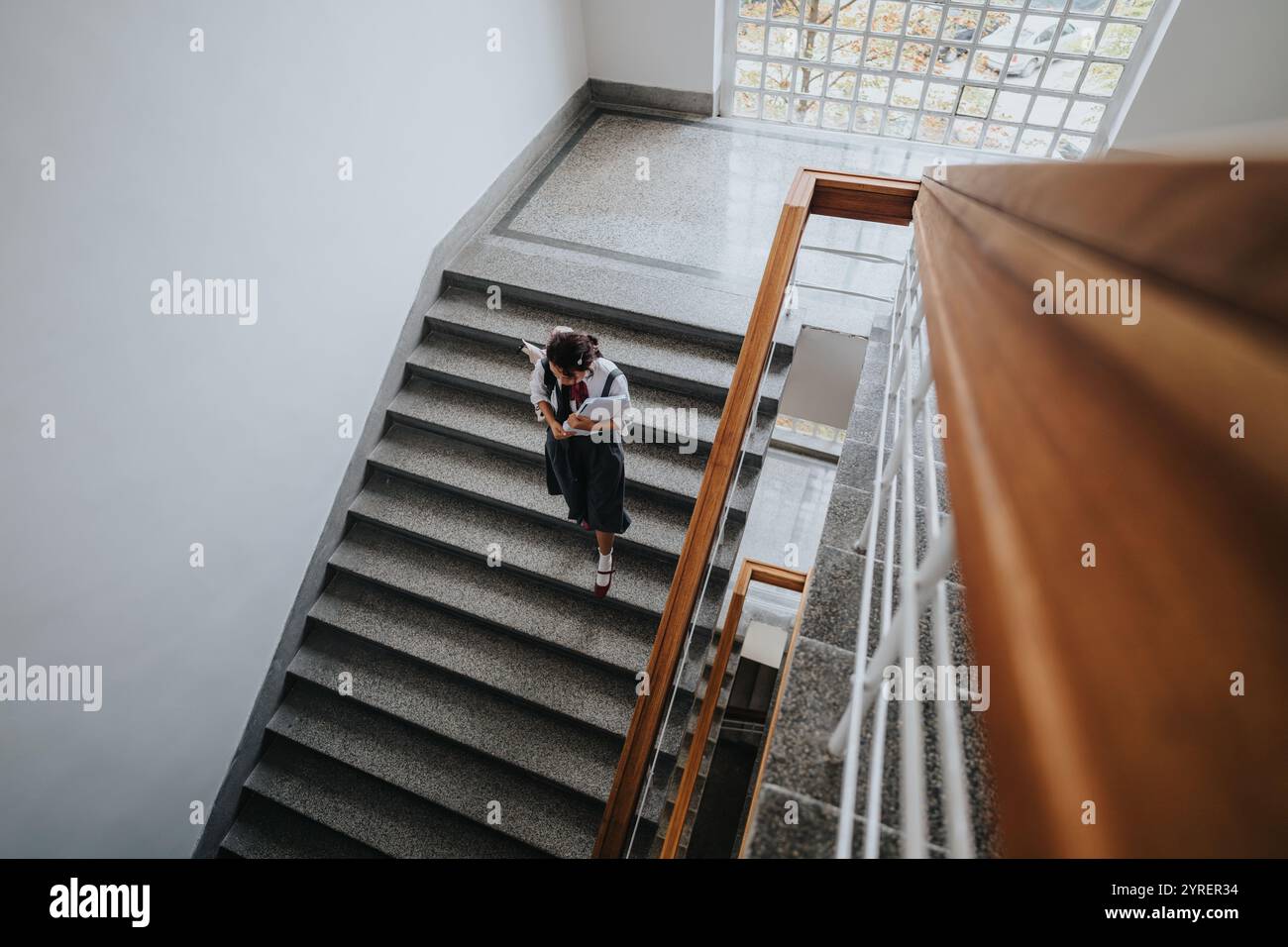 Teenager school uniform lonely hi-res stock photography and images - Alamy