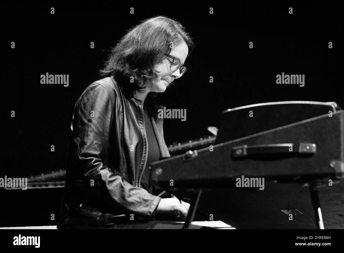 American Pianist Kris Davis performs during the JAZZMADRID concert at ...