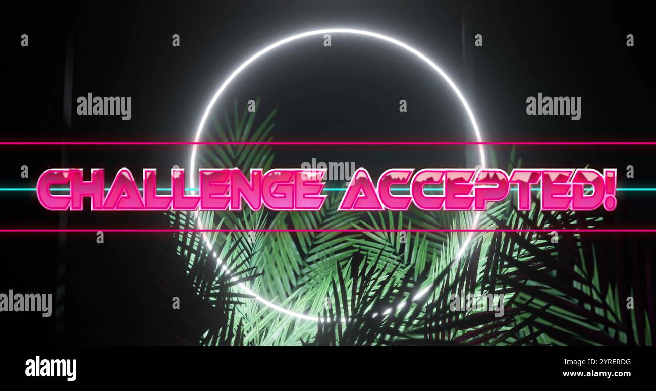 Challenge accepted text over dynamic hi-res stock photography and ...