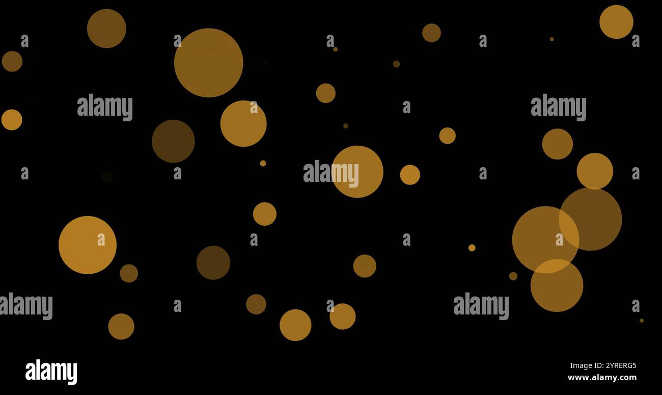 Image of yellow spots on black background Stock Photo - Alamy