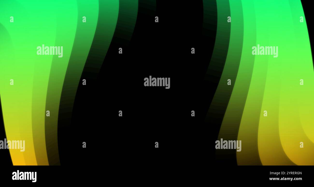 Image of green shapes on black background. Shapes, colours, movement ...