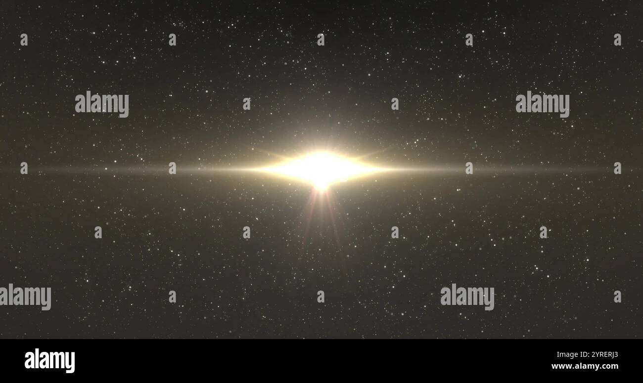 Image of glowing spots of light on dark background Stock Photo - Alamy
