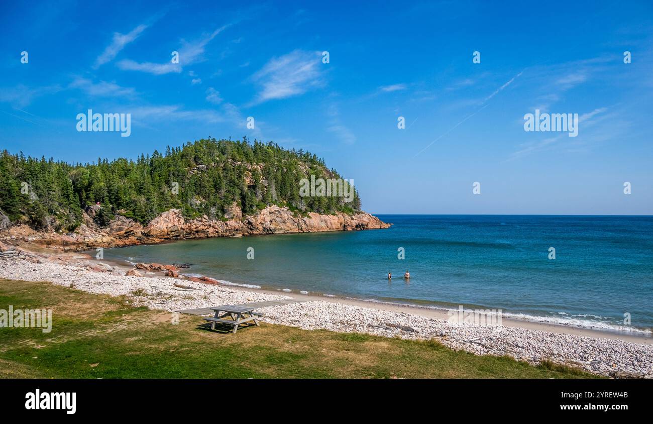 Black Brook Cove Beach on the Cabot Trail on Cape Breton Island Nova Scotia Canada Stock Photo ...