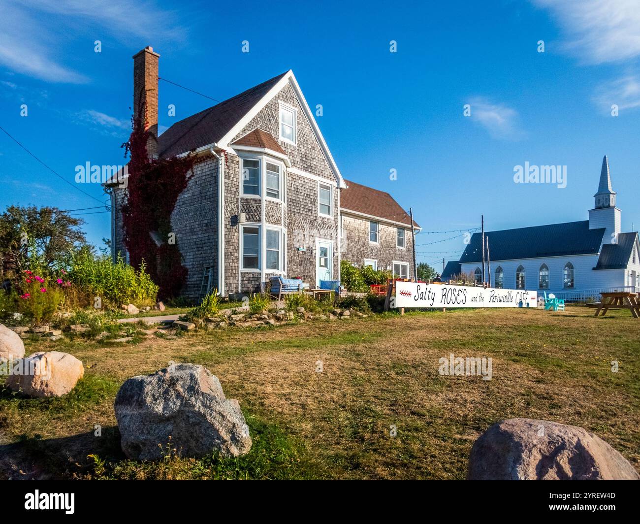Salty Rose's and the Periwinkle Café on the Cabot Trail on Cape Breton ...