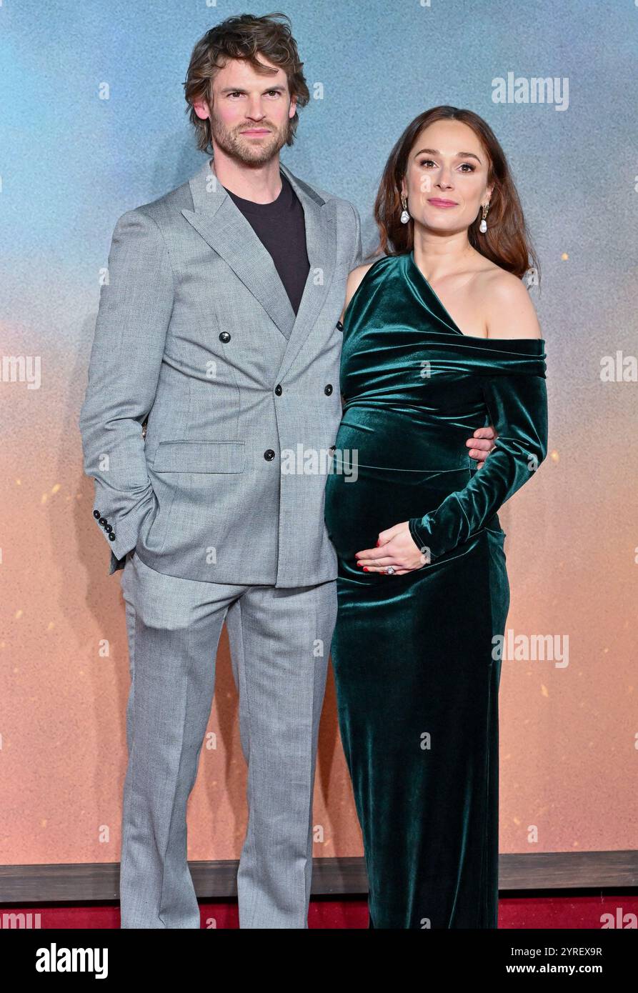 London, UK. 03rd Dec, 2024. Benjamin Wainwright and Phoebe Sparrow attend the UK Premiere of The ...