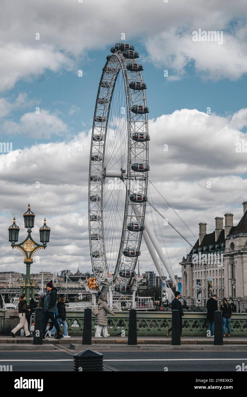 The London Eye, an observation wheel, offers breathtaking views of the ...