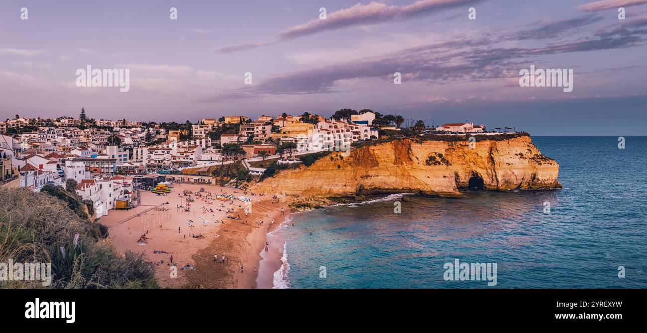 Carvoeiro beach architecture in evening hi-res stock photography and ...