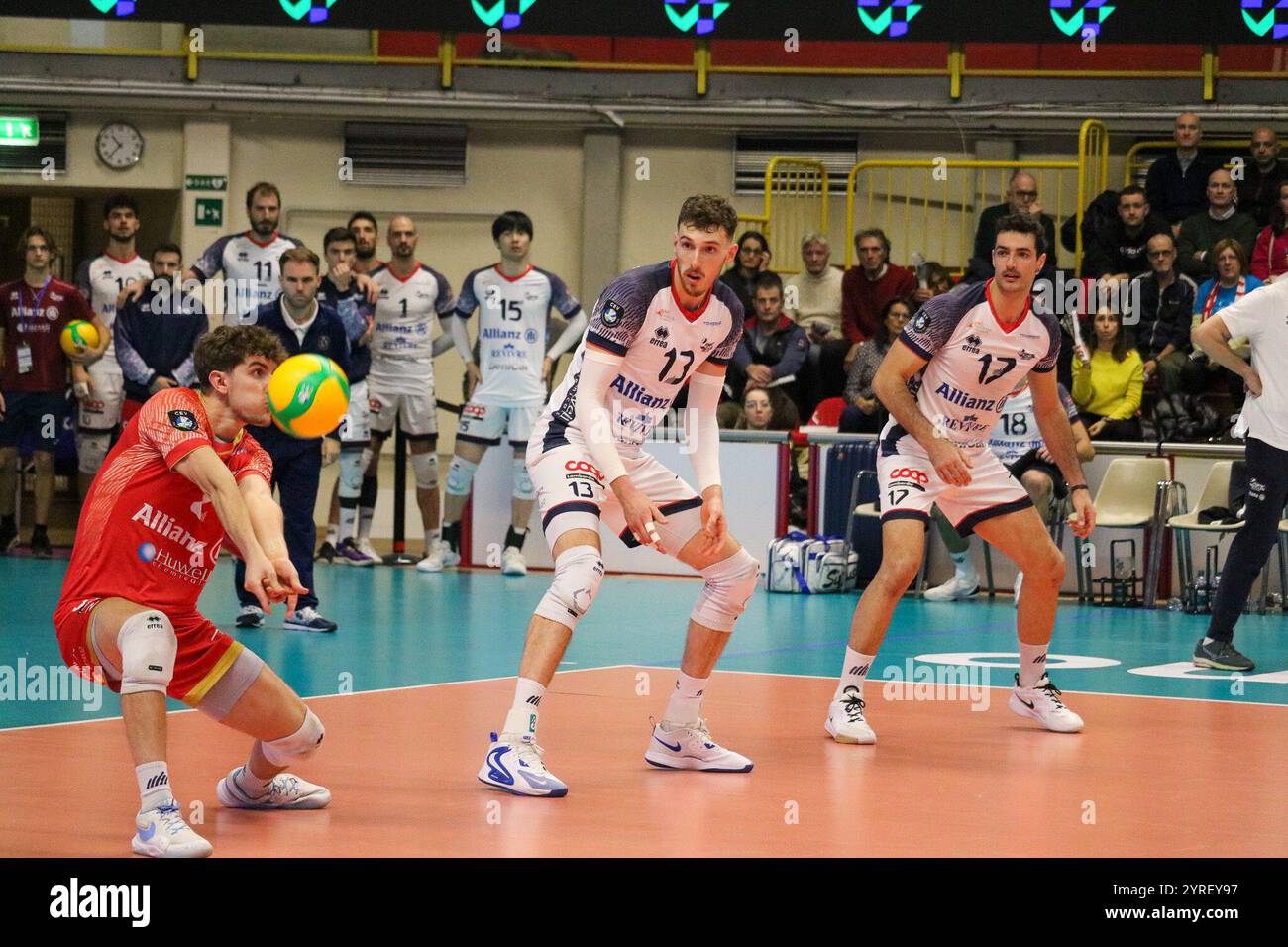 MATTEO STAFORINI, DAVIDE GARDINI AND YACINE LOUATI (POWERVOLLEY MILANO ...