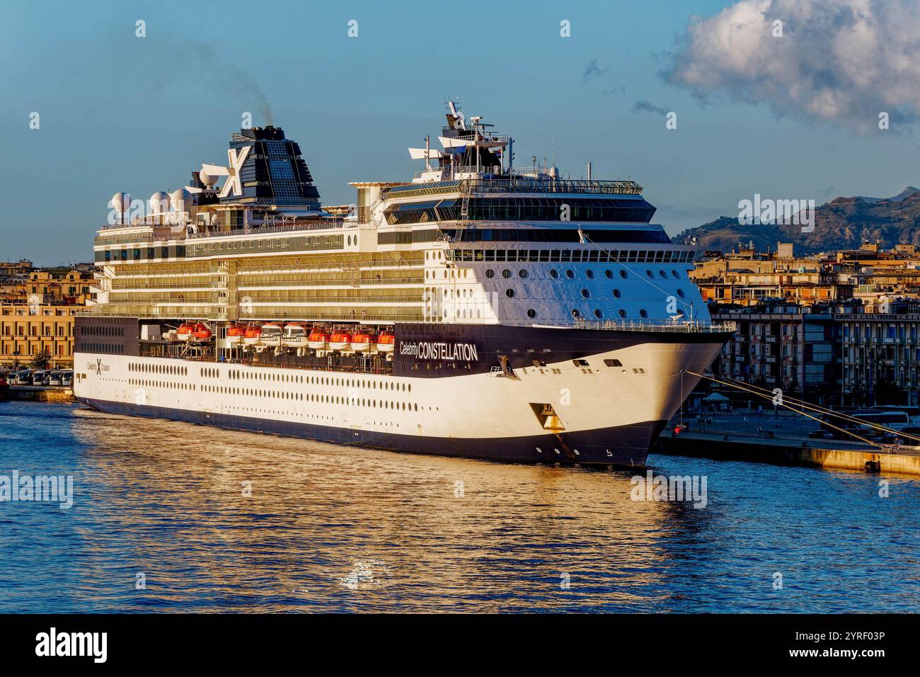 MESSINA, ITALY - October 12, 2024: Messina, a key Sicilian port city ...