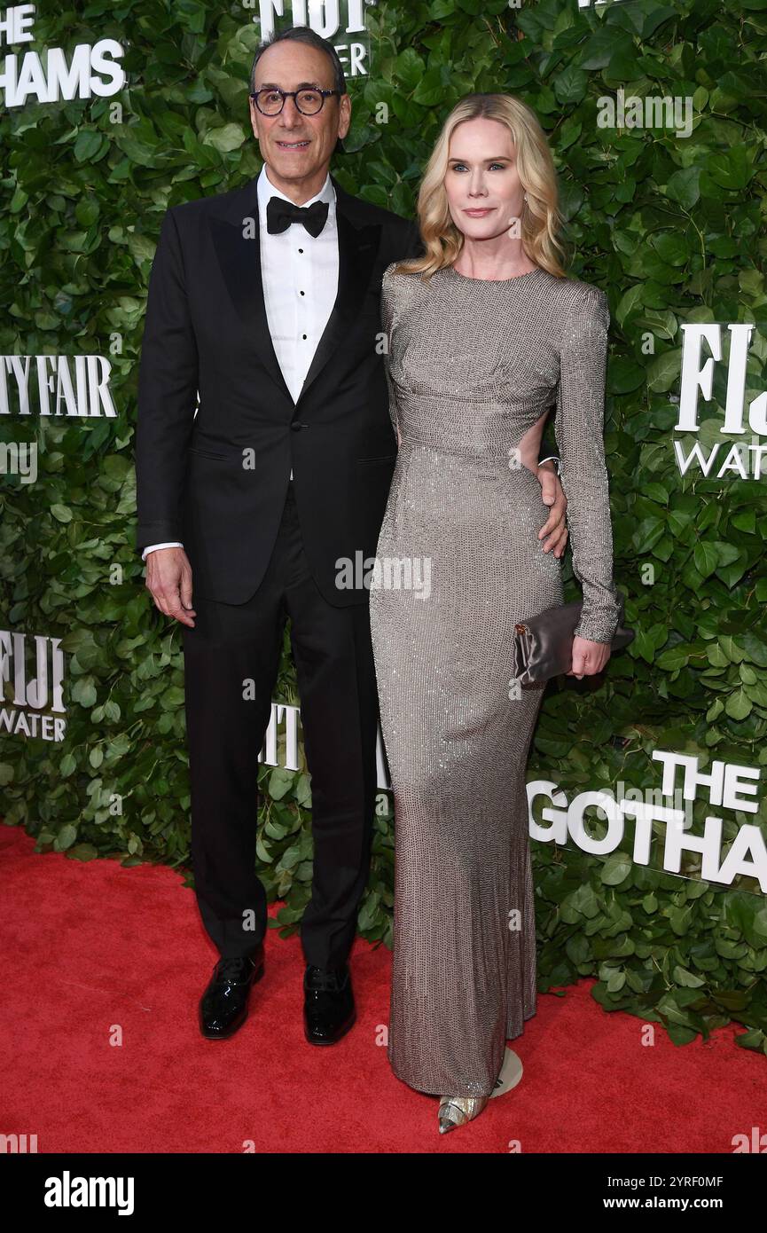 New York, USA. 02nd Dec, 2024. (L-R) Dan Benton and Stephanie March attend The Gothams 34th ...