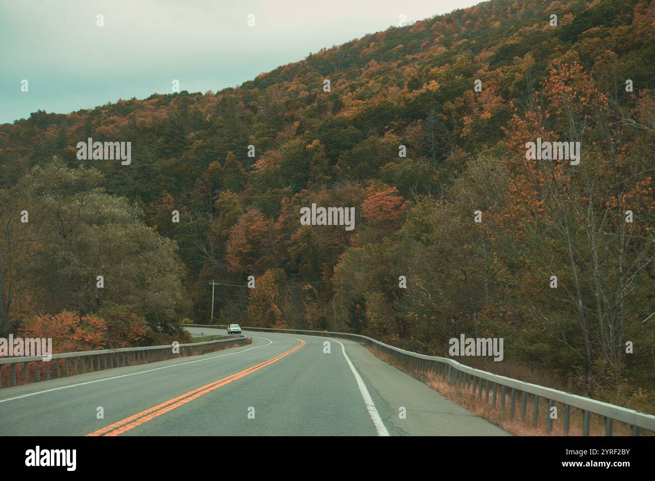 Scenic Fall Drive in Upstate Stock Photo - Alamy