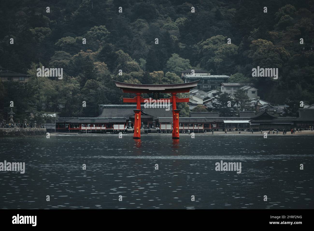 The Itsukushima Shrine in Miyajima, Japan, with its iconic floating ...