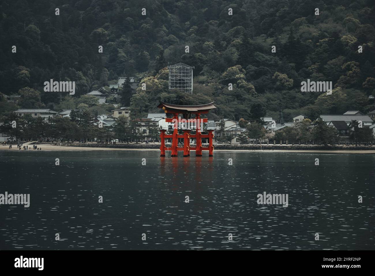 The Itsukushima Shrine in Miyajima, Japan, with its iconic floating ...