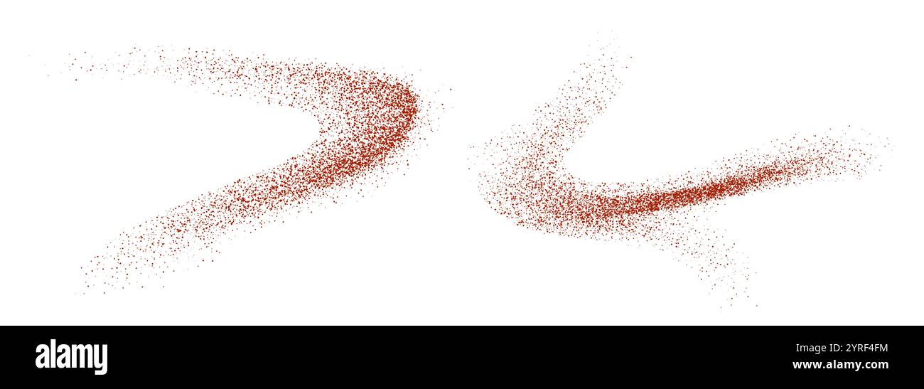 Chili powder splash, dried pepper explosion, flying spicy paprika burst ...