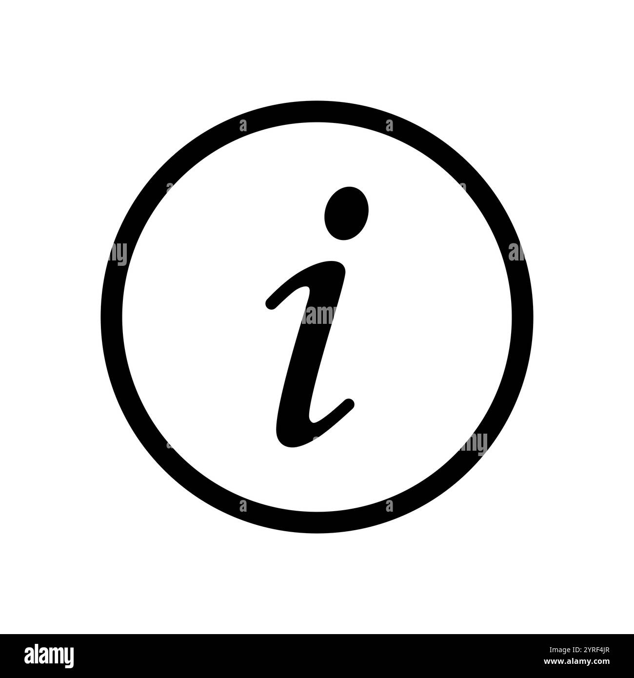 Information icon. Circular info symbol. Simple vector design. Black and white style Stock Vector ...