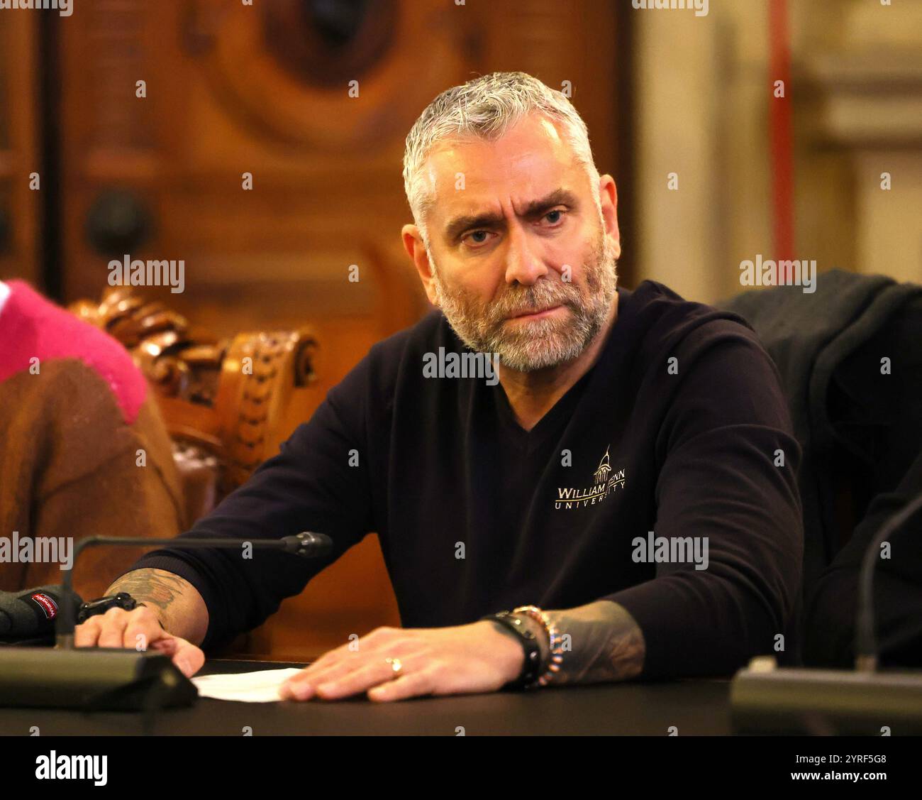 American actor Chris Payne Gilbert as American NATO General James Lee ...