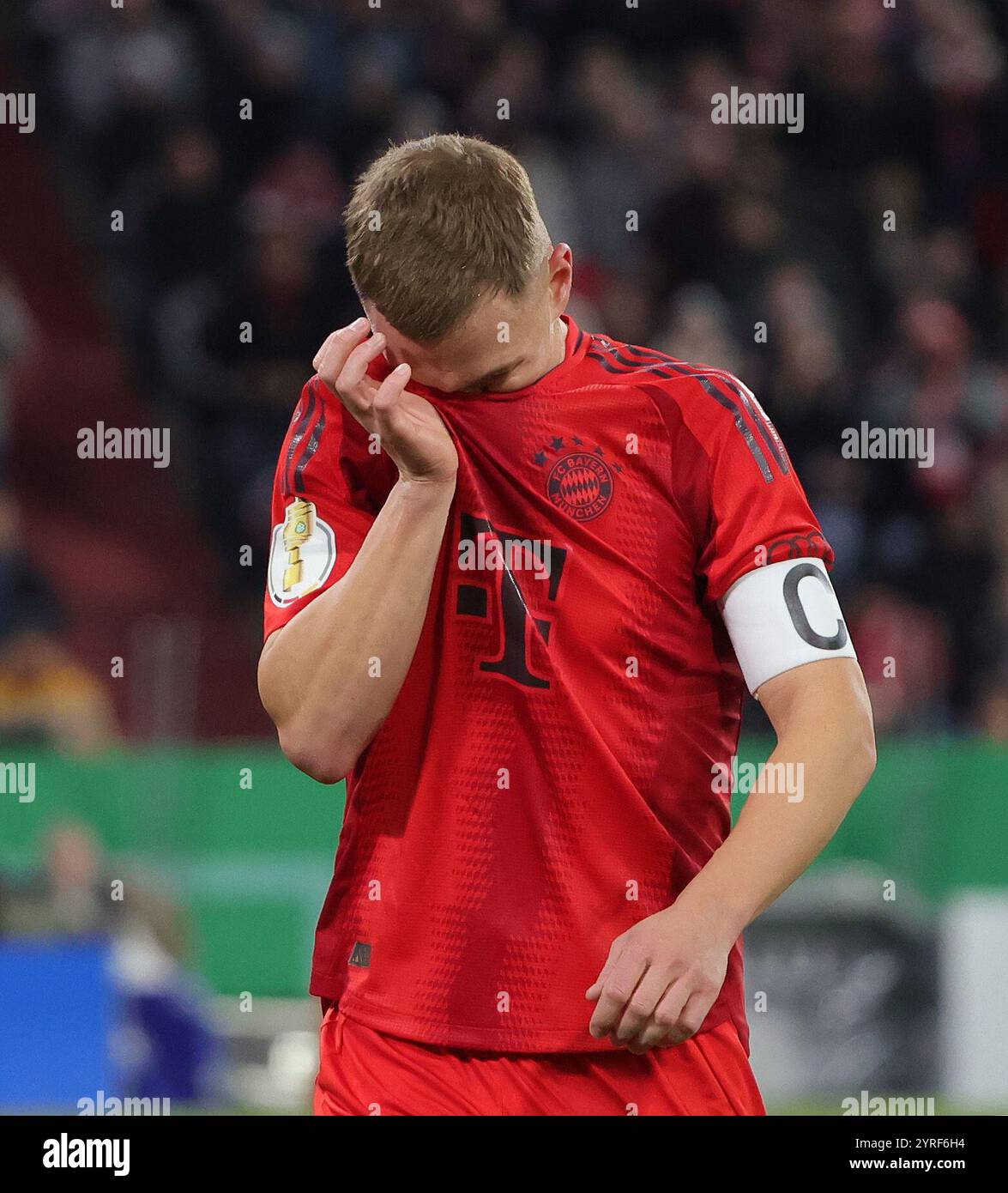 Munich, Germany. 3rd Dec, 2024. Joshua Kimmich of Bayern Munich looks ...
