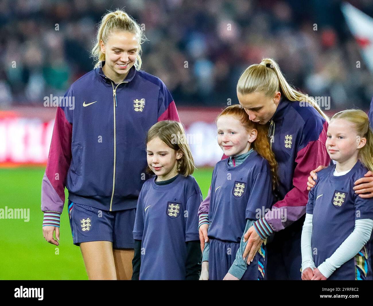 Bramall Lane Stadium, UK. 3rd Dec, 2024. Esme Morgan (2 England) and ...