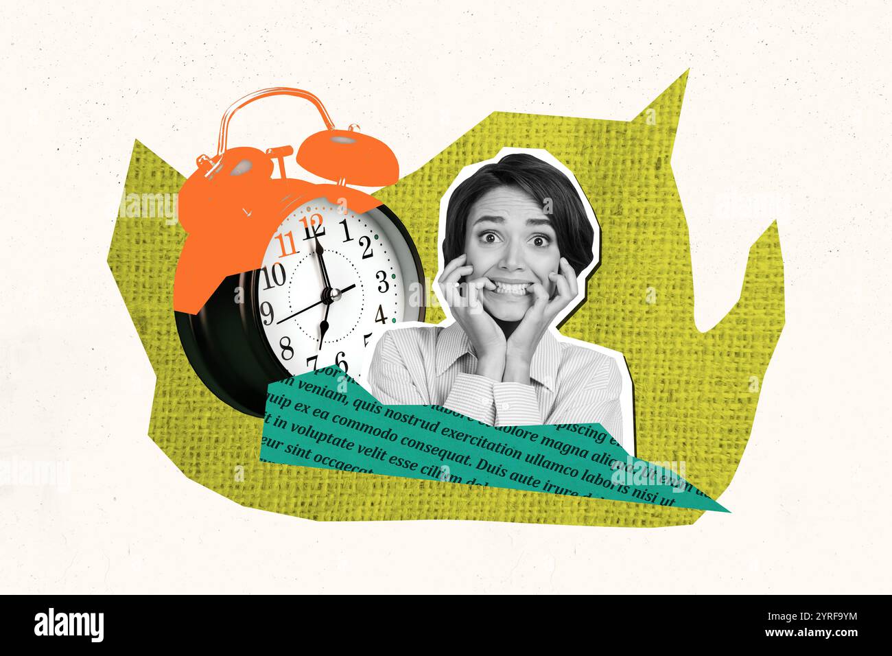 3D photo collage template trend artwork composite of silhouette ...