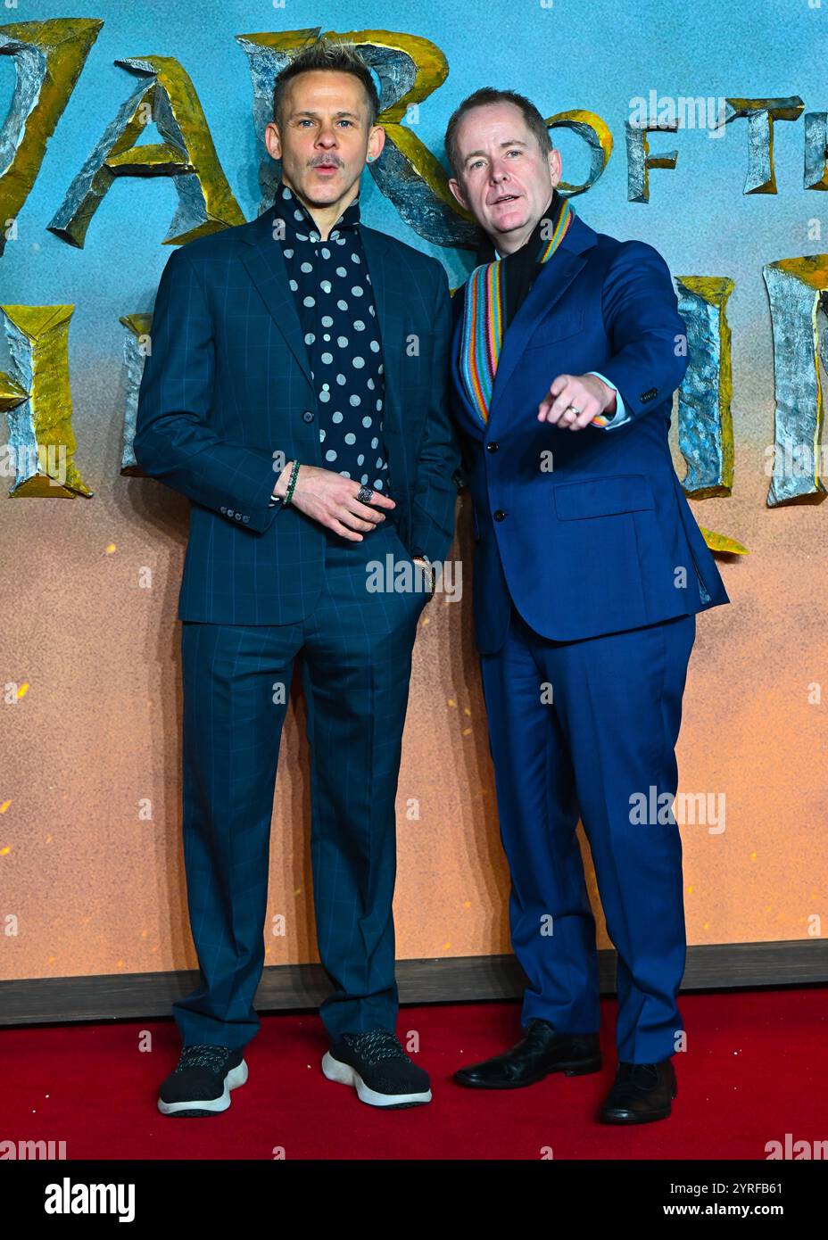 LONDON, UK. 3rd Dec, 2024. Dominic Monaghan and Billy Boyd attend the ...