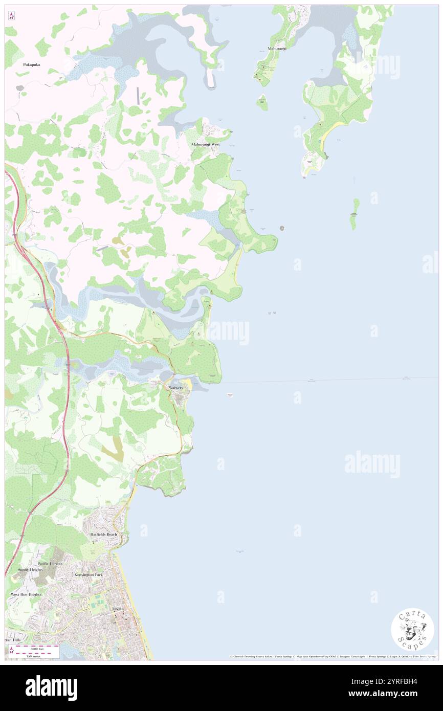 Waiwera River, , NZ, New Zealand, , S 36 31' 59'', N 174 43' 0'', map ...