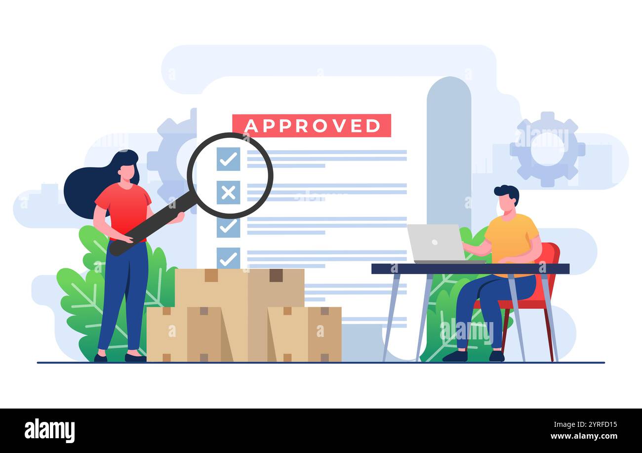 Delivery logistic service checklist hi-res stock photography and images ...