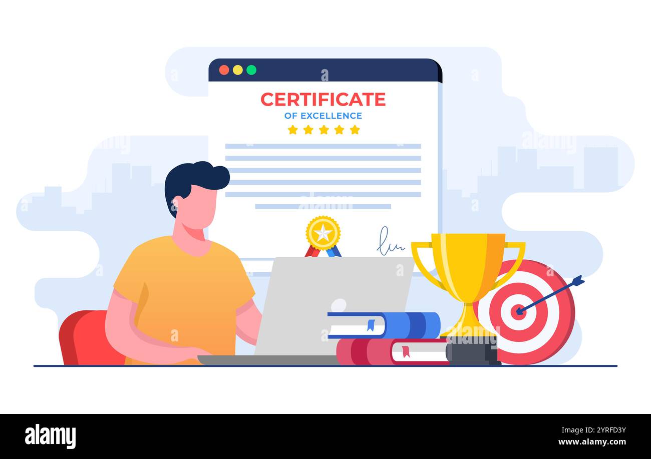 Completing the course Stock Vector Images - Alamy