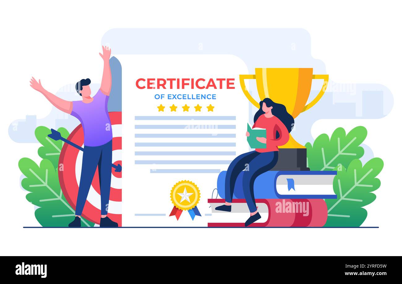 Completing the course Stock Vector Images - Alamy