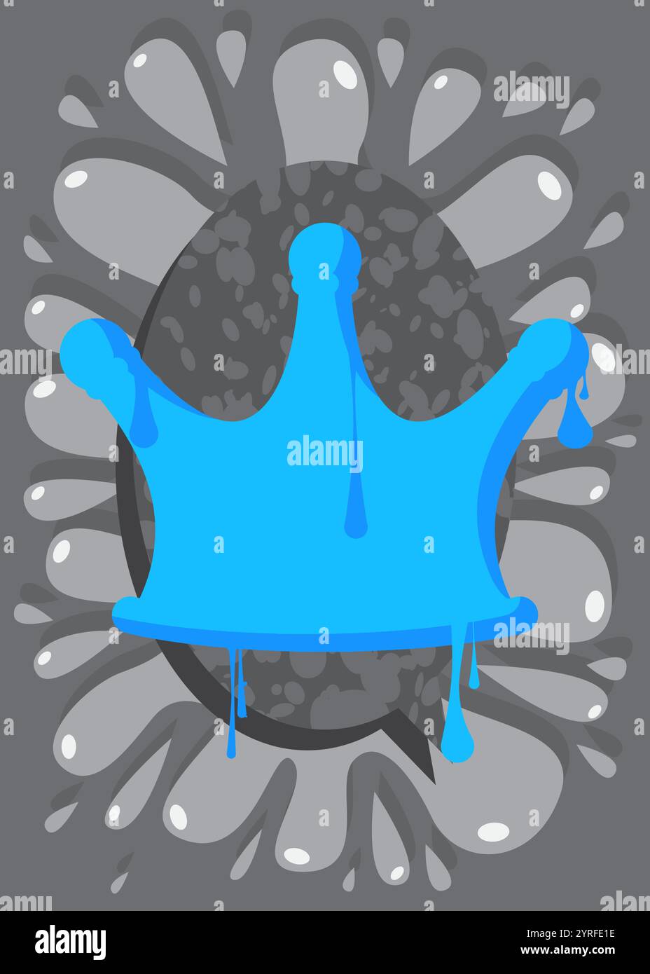 Crown graffiti. Abstract modern street art decoration performed in ...