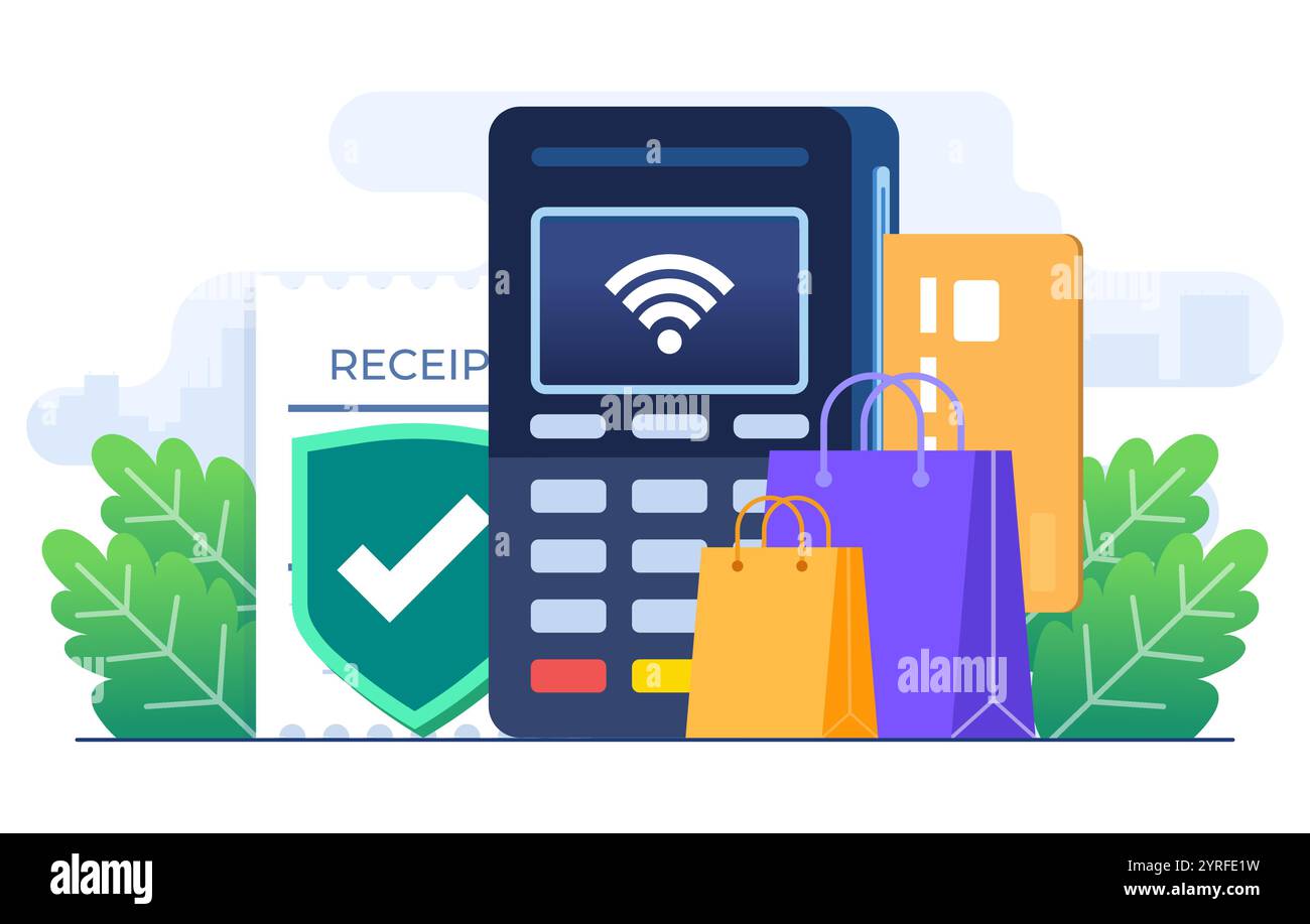 Bank purchase payment landing page Stock Vector Images - Alamy