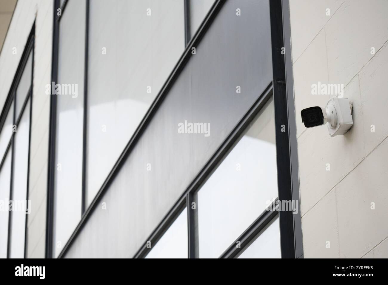Security Camera Successfully Mounted on the Wall for Optimal ...
