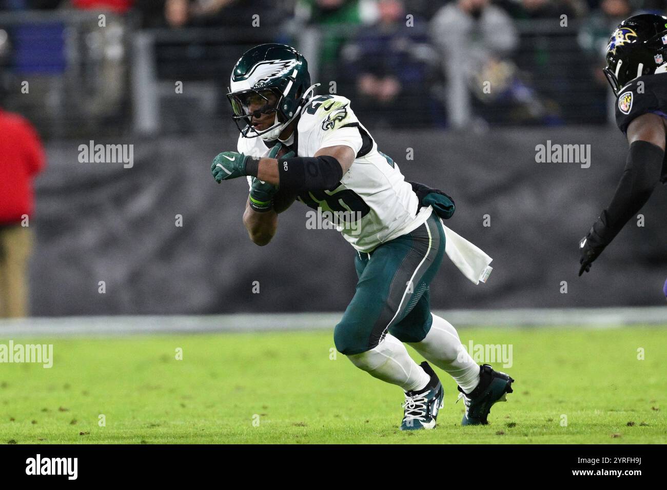 Philadelphia Eagles running back Saquon Barkley (26) runs with the ball ...