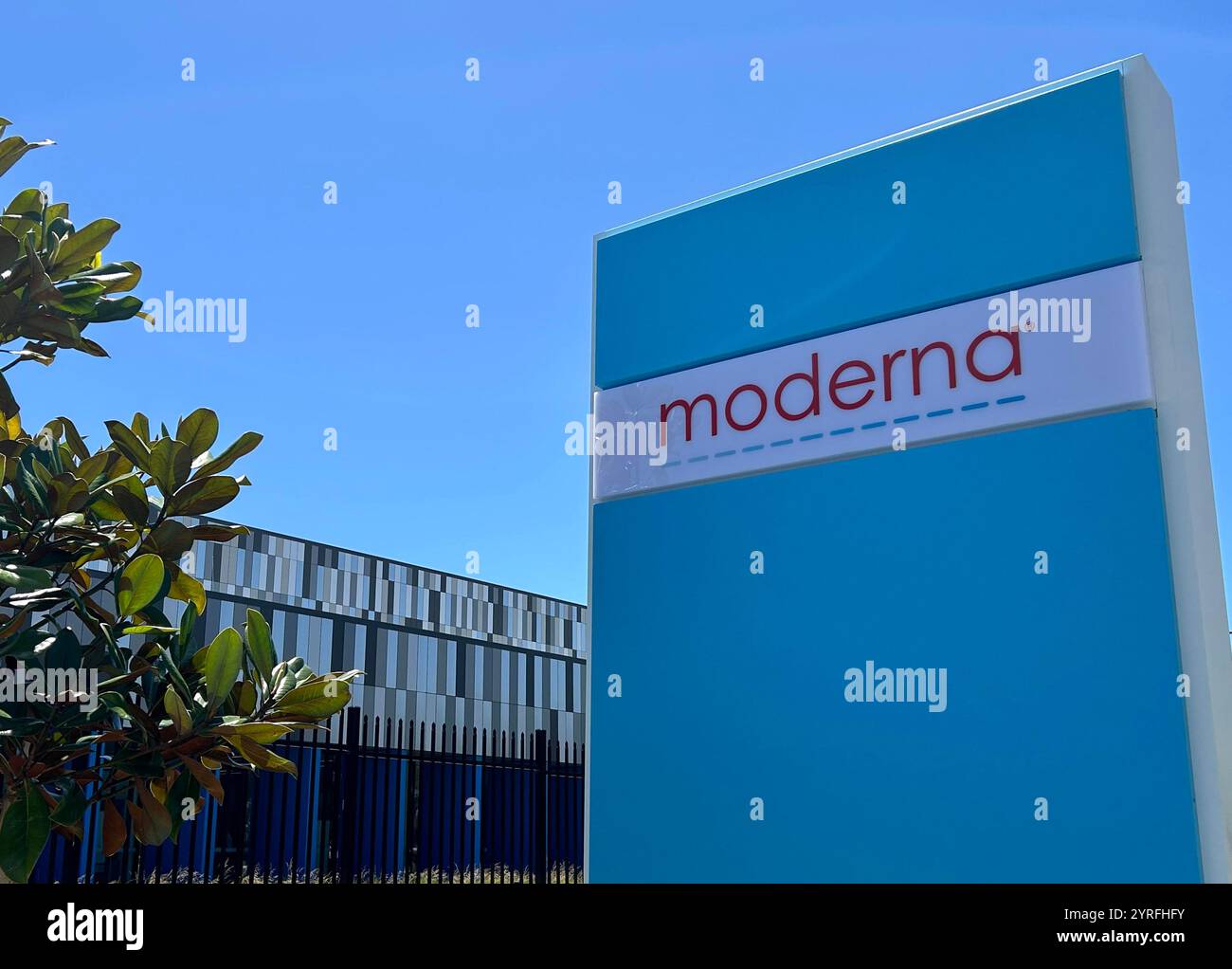 Clayton, Australia. 04th Dec, 2024. Signage is seen at Moderna ...