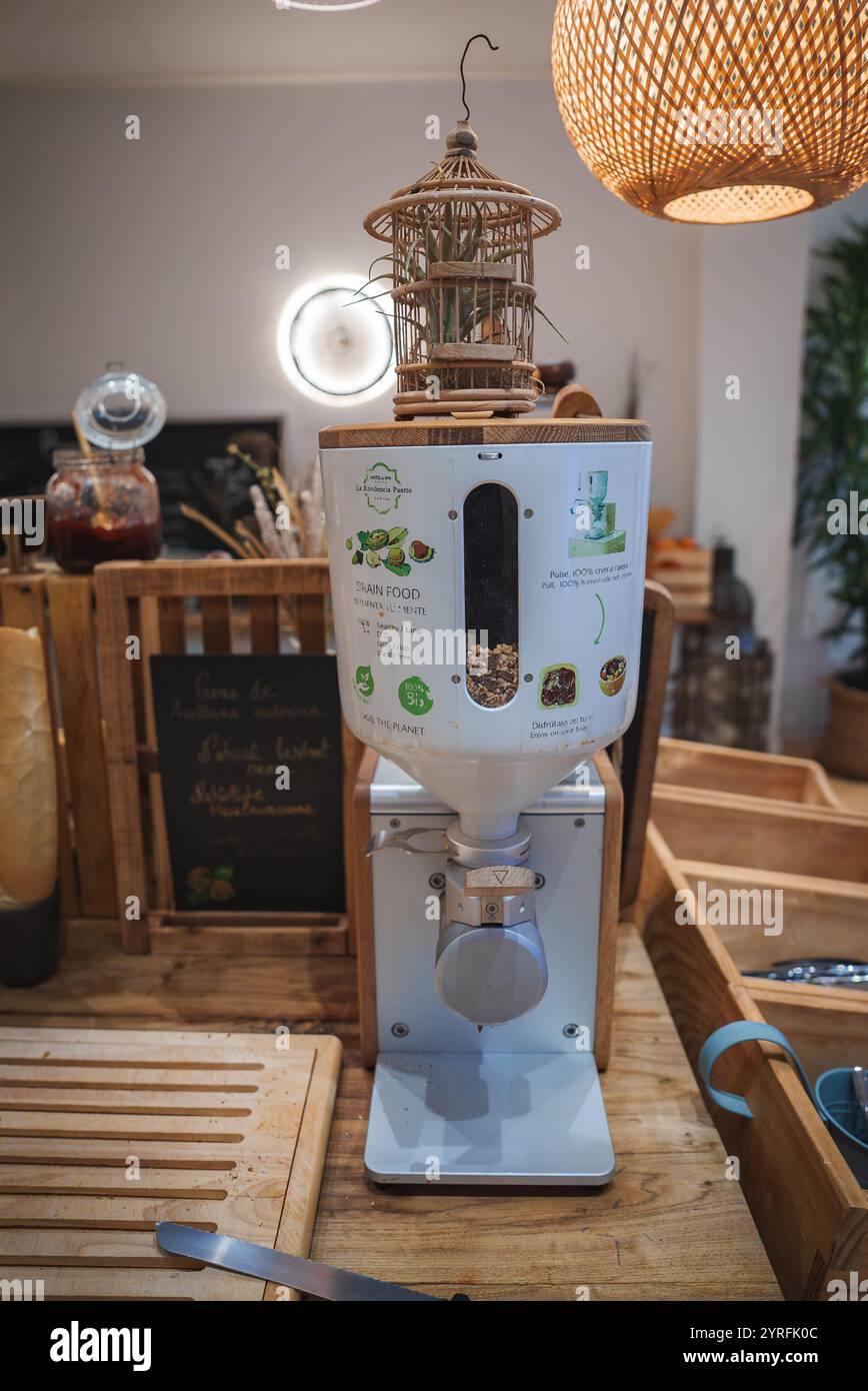 Breakfast Setup with Grain Dispenser in Marrakech Style Hotel Stock ...