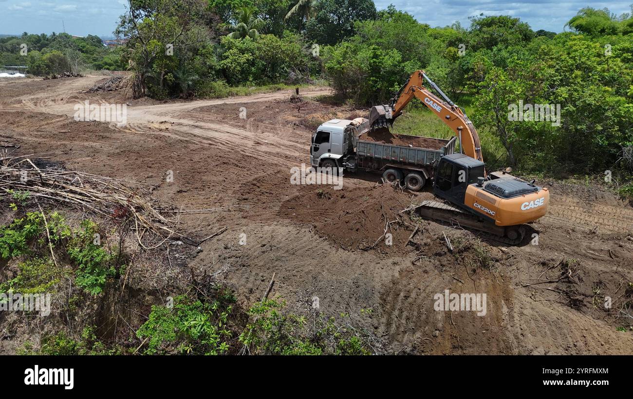 Deforestation for implementation of the VLT salvador, bahia, brazil ...