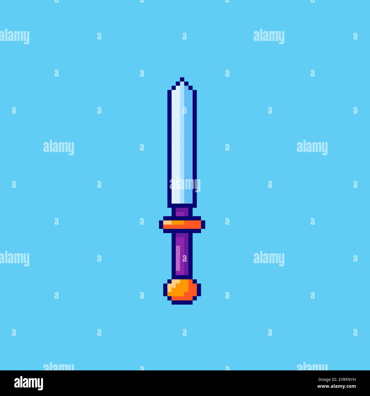 Pixel art Sword game asset design Stock Vector Image & Art - Alamy