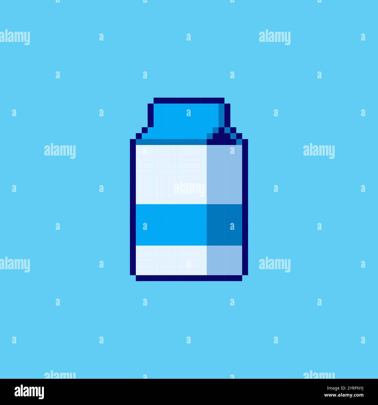 Pixel art box milk game asset design Stock Vector Image & Art - Alamy
