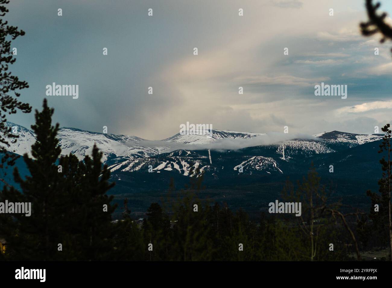 Springtime in the Rockies. The snow-capped peaks of Colorado stand tall ...