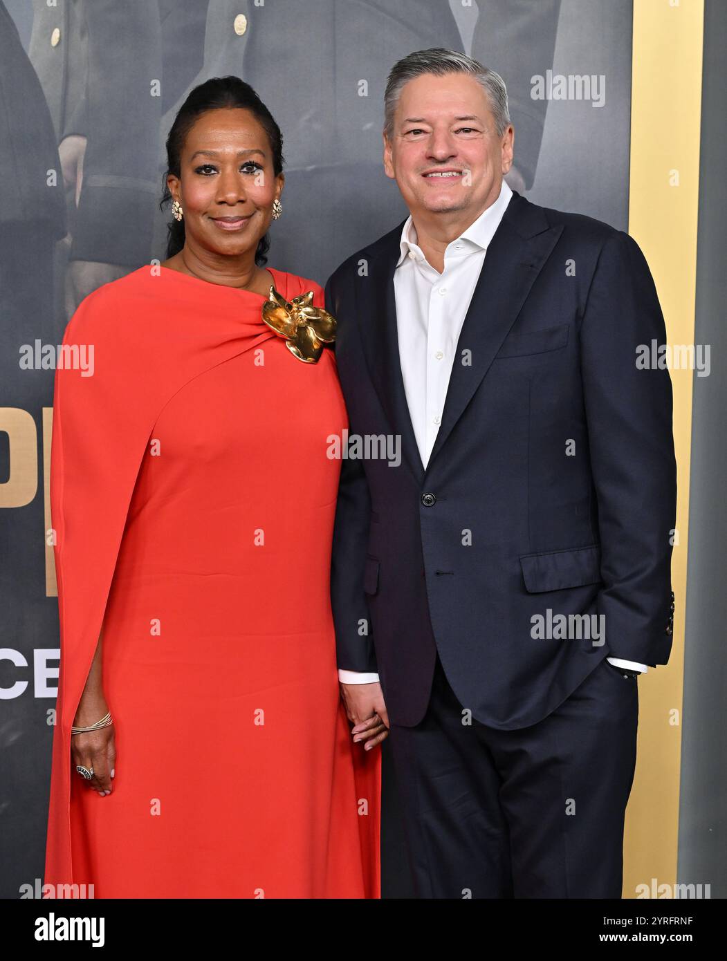 Hollywood, USA. 03rd Dec, 2024. Ted Sarandos and Nicole Avant arriving ...