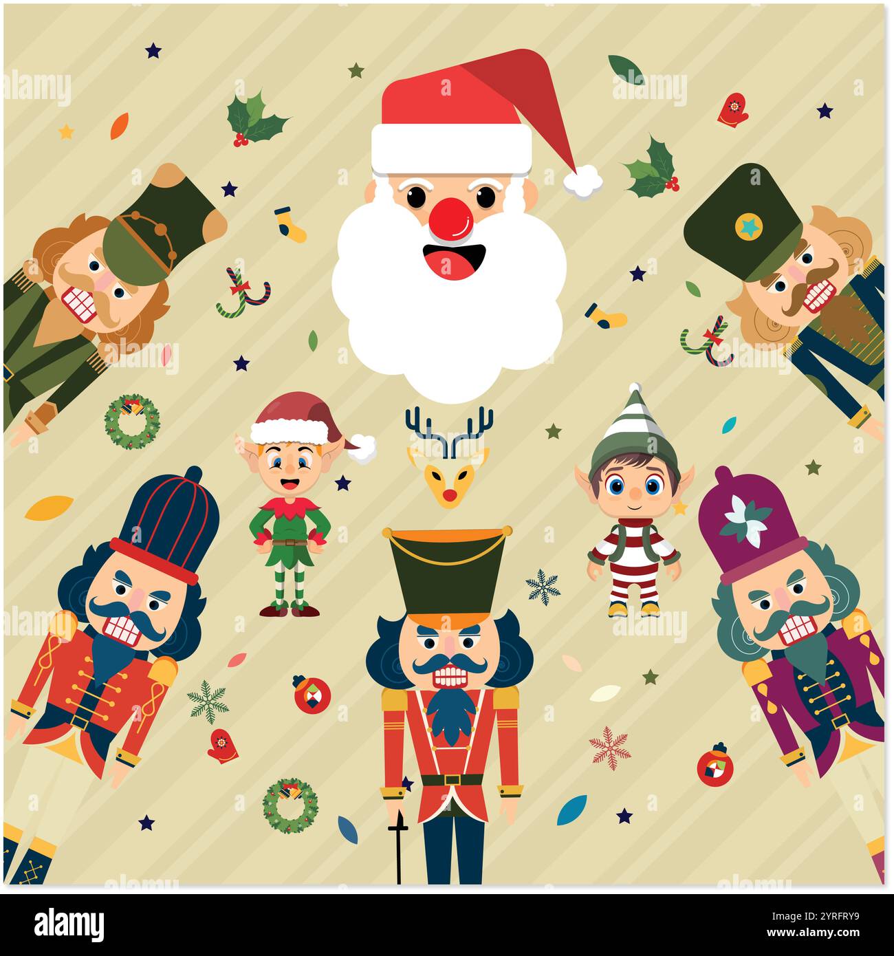 Seamless pattern for Christmas decorations and characters Stock Vector Image & Art - Alamy