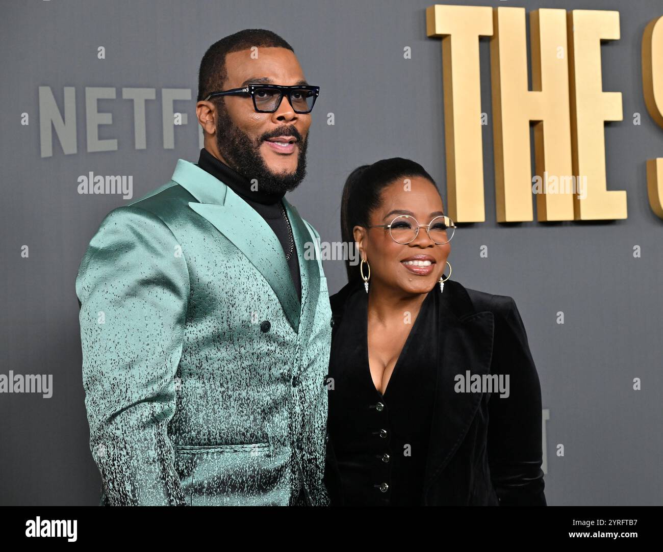 Hollywood, USA. 03rd Dec, 2024. Tyler Perry and Oprah Winfrey arriving ...