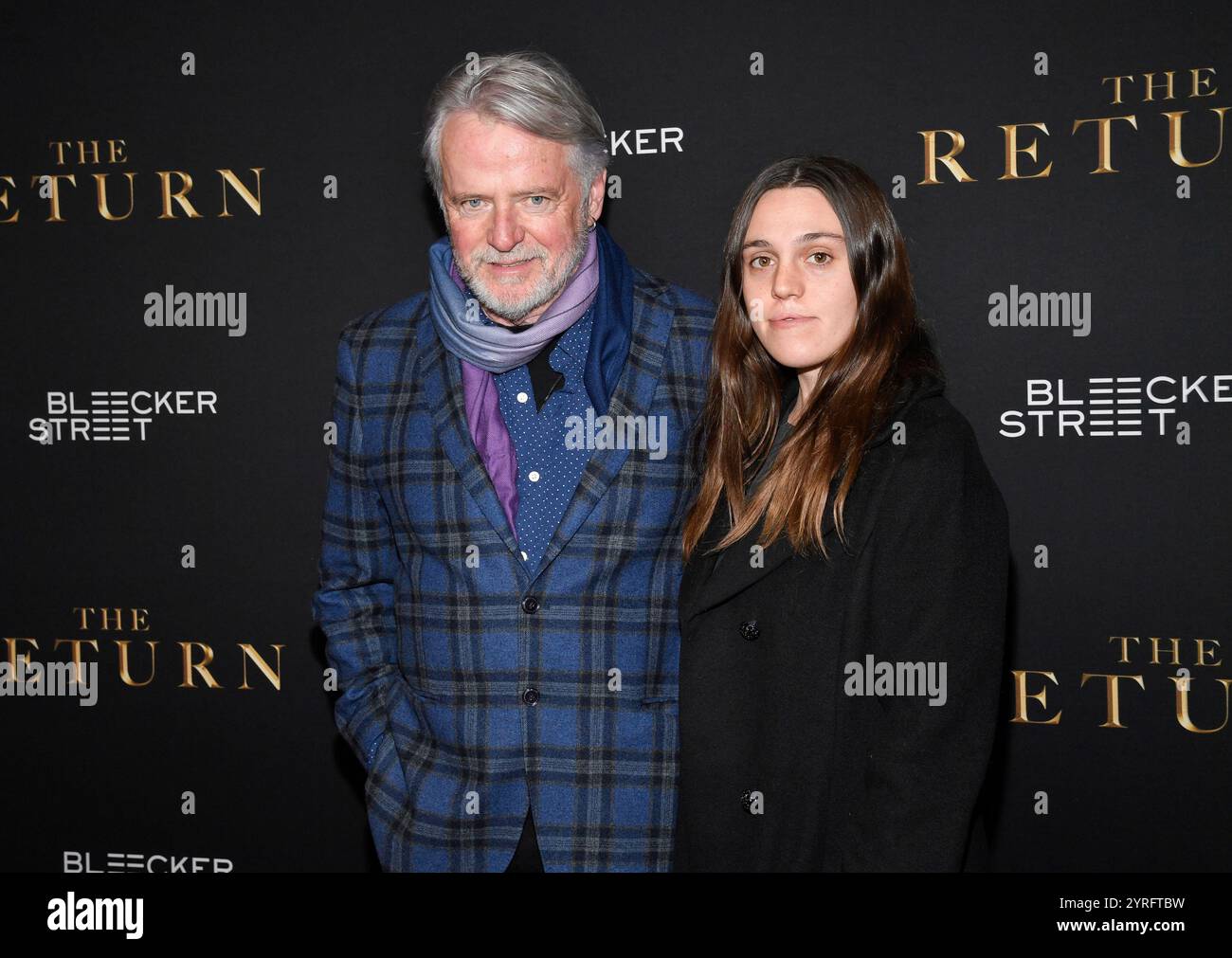 Aidan Quinn, left, and daughter Ava Eileen Quinn attend the premiere of ...