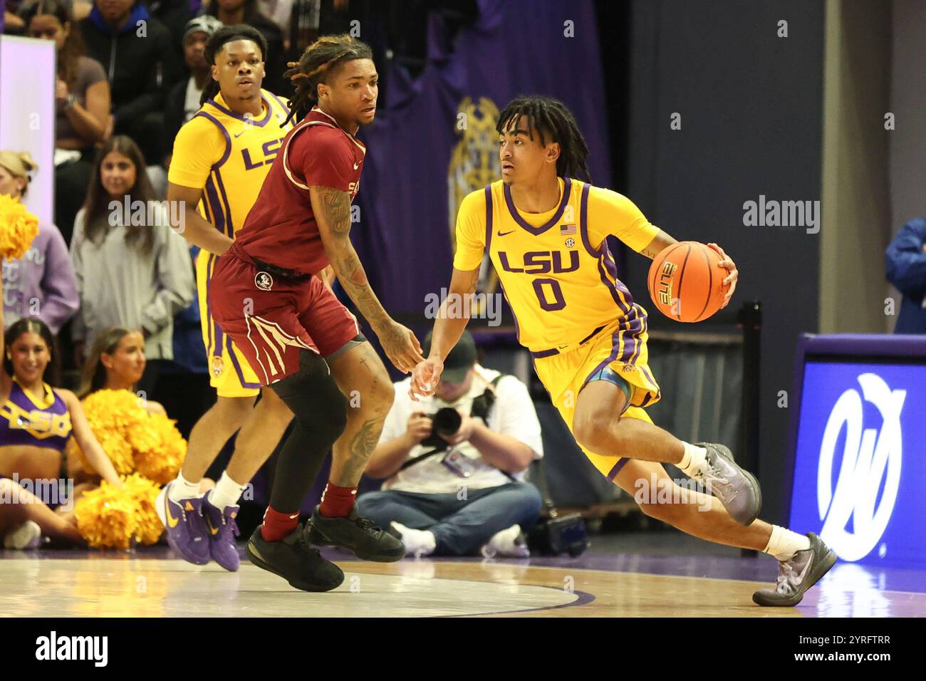 Baton Rouge, United States. 03rd Dec, 2024. LSU Tigers guard Vyctorius ...