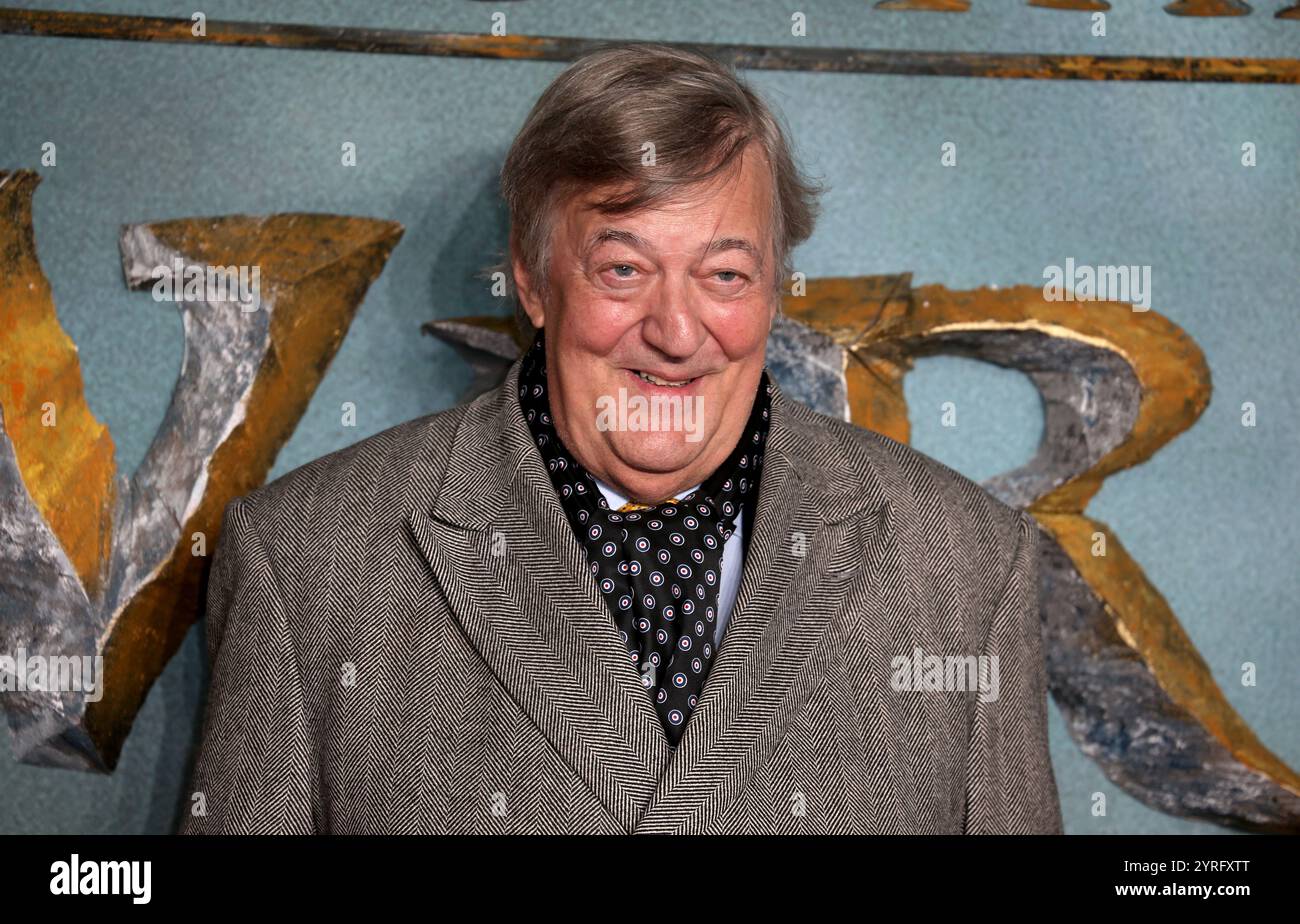 London, UK. 03rd Dec, 2024. Stephen Fry attends "The Lord of the Rings ...