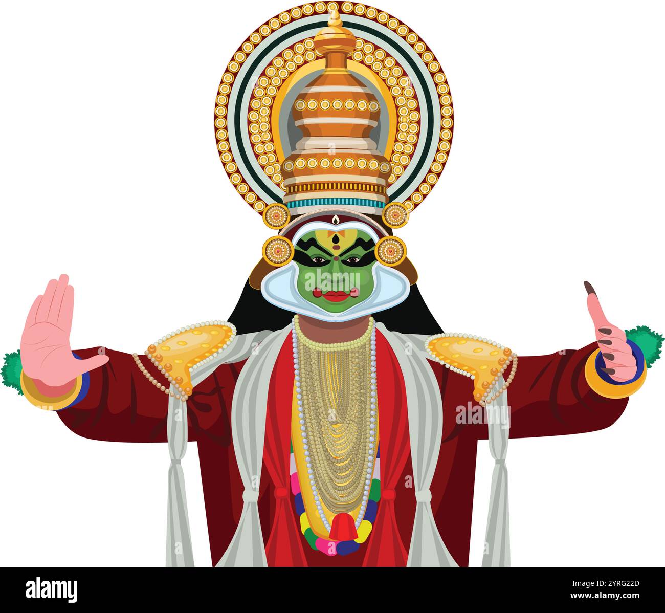 Kathakali Dance Face, traditional form of classical Indian dance ...