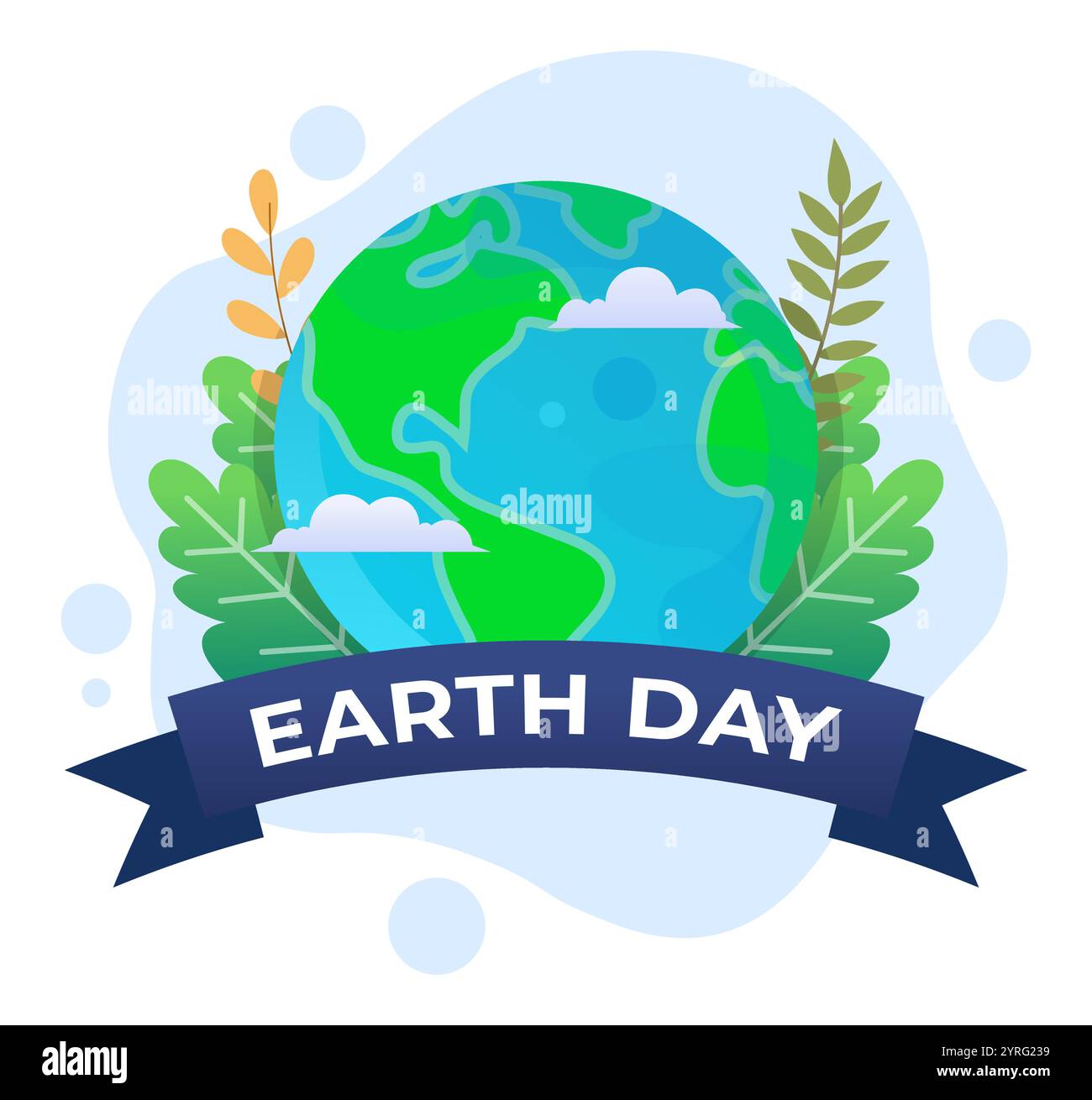 Earth Day concept flat vector illustration vector template for poster ...