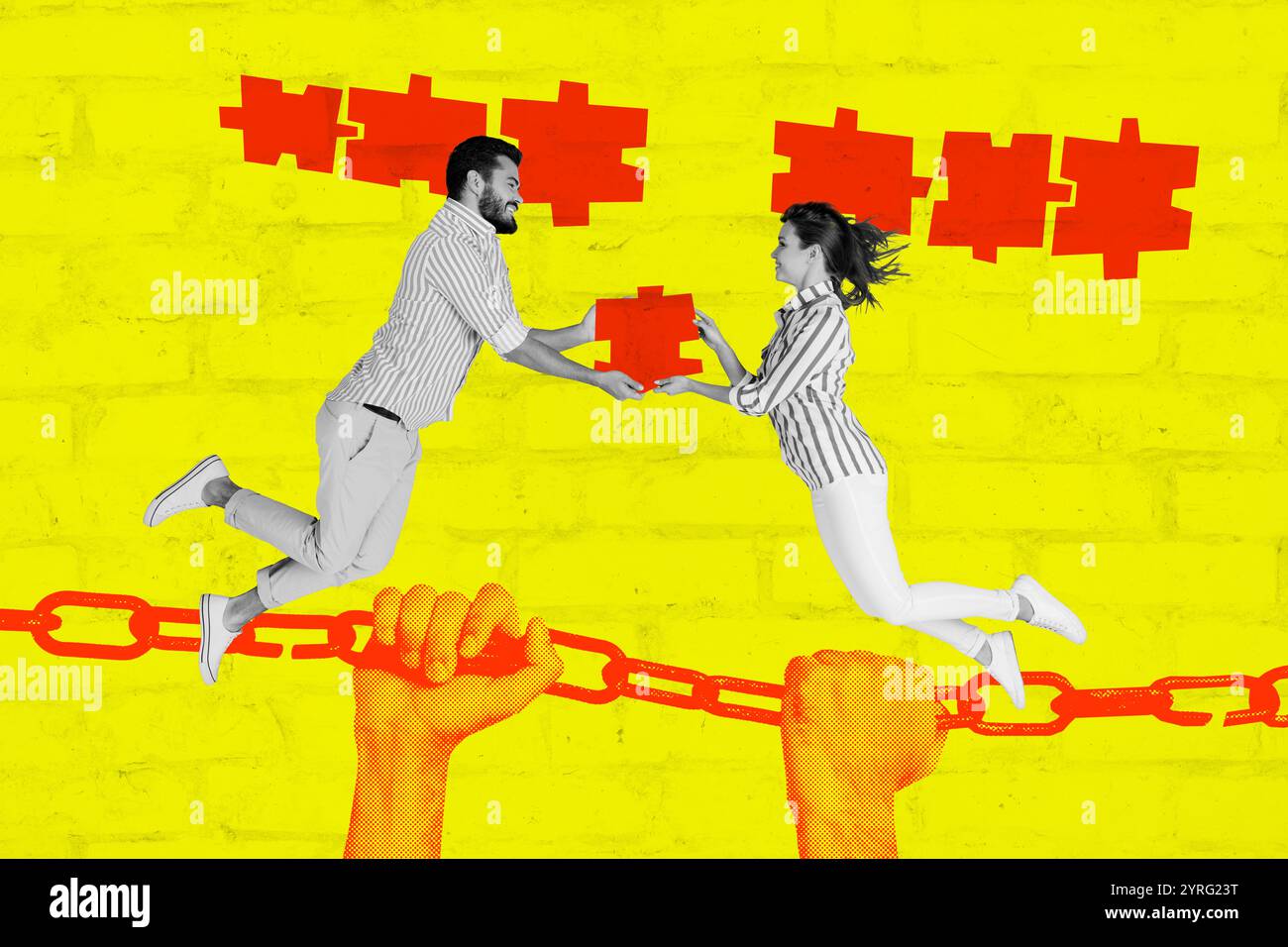 Template sketch trend artwork photo collage of valentine day young lady ...