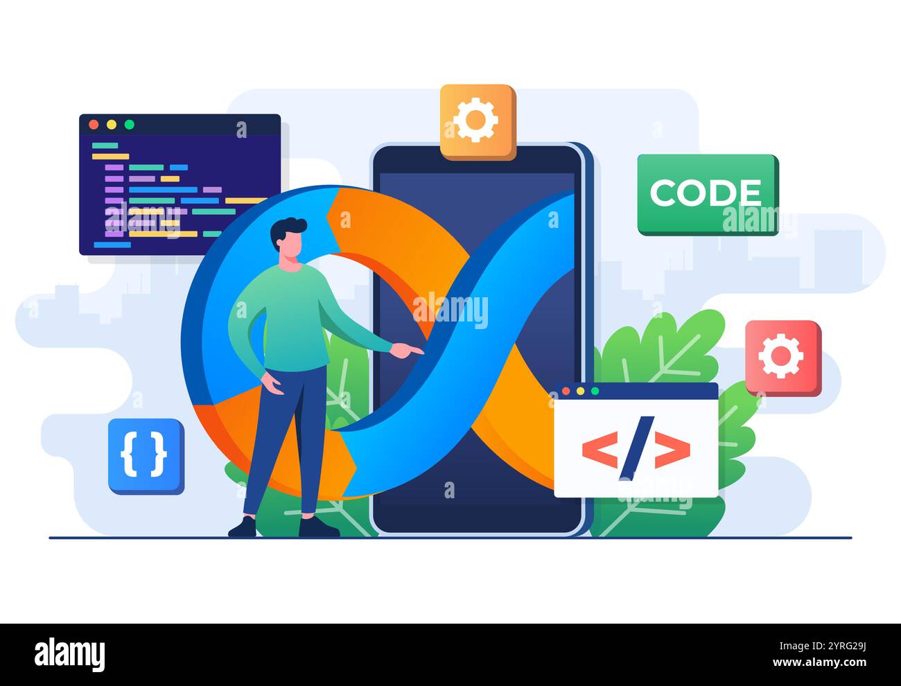 Devops banner hi-res stock photography and images - Alamy